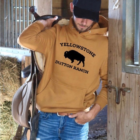 Tops | Yellowstone Dutton Ranch Heavyweight Hoodie Unisex | Poshmark